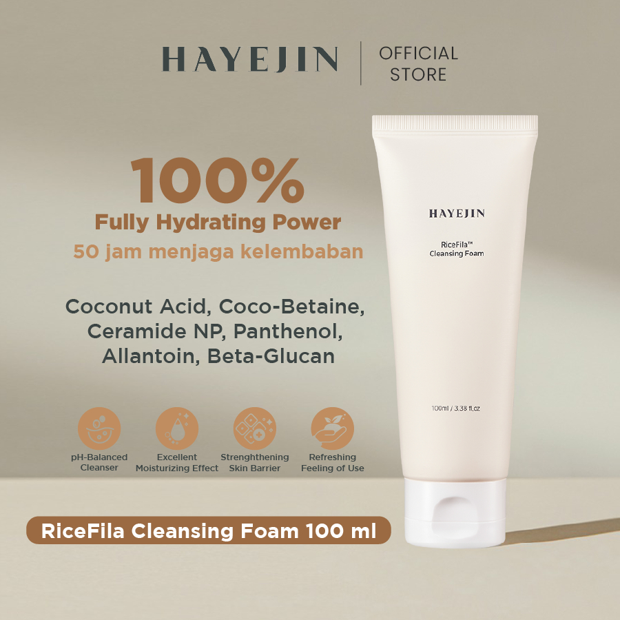 Jual HAYEJIN RiceFila™ Cleansing Foam 100ml | Shopee Indonesia