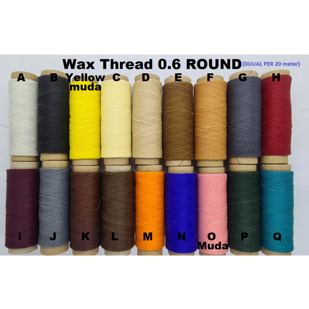 Jual Rounded Wax Thread | Benang Lilin Bulat | dijual per 20 meter ...