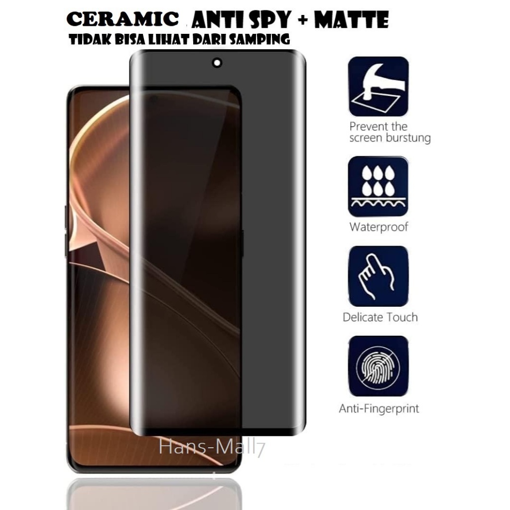 Jual Hans- Tempered Anti SPY PEEP PRIVACY INFINIX HOT 50 50i 50Pro /Plus+ Temperd Glass ...