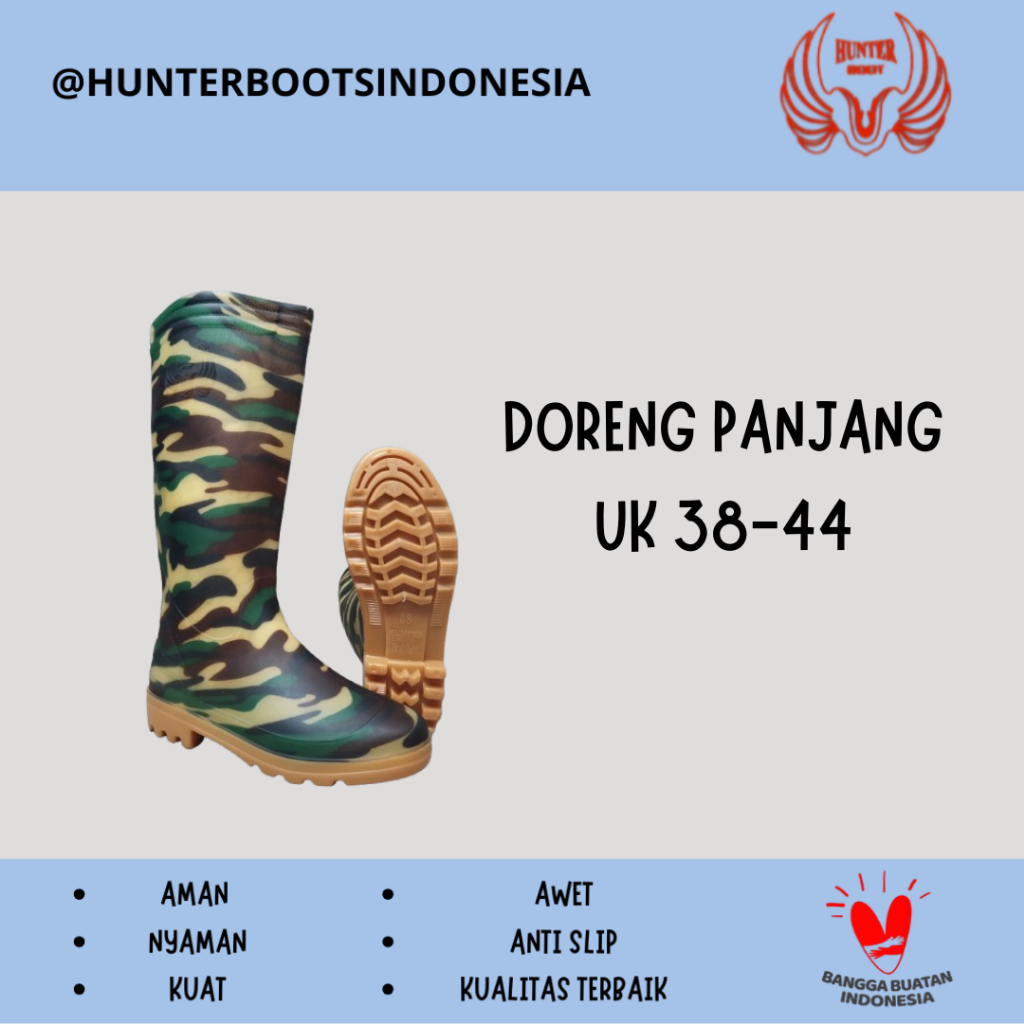 Jual SEPATU BOOTS HUNTER DORENG PANJANG | Shopee Indonesia