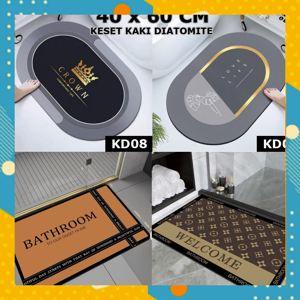 Jual Keset Kaki Kamar Mandi DIATOMITE Tidur Toilet Anti Slip Keset Batu ...