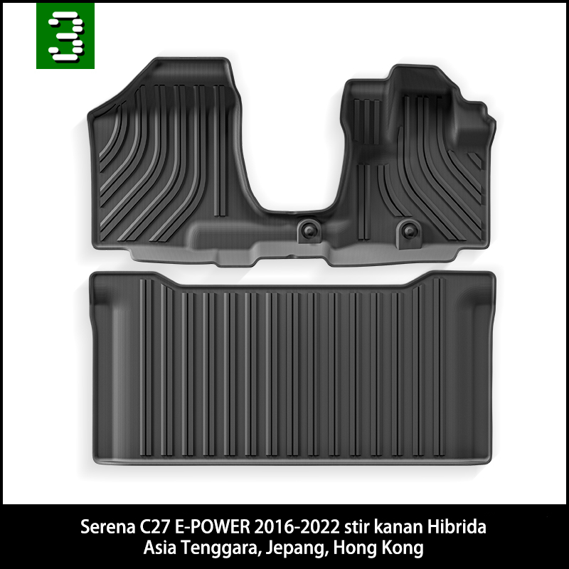 Jual Serena-C27-E-POWER （16-22）Karpet Mobil alas kaki karet mobil bagasi bagian belakang alas ...