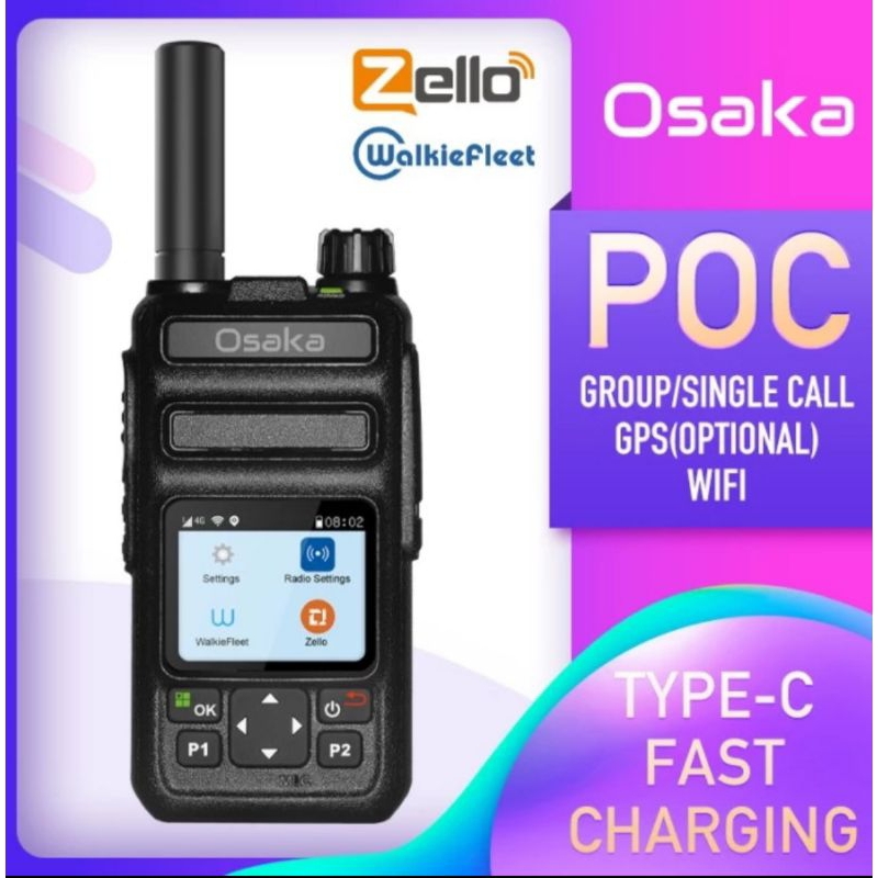 Jual HT POC OSAKA ZELLO, TS3, Walkiefleet, 4G WIFI | Shopee Indonesia