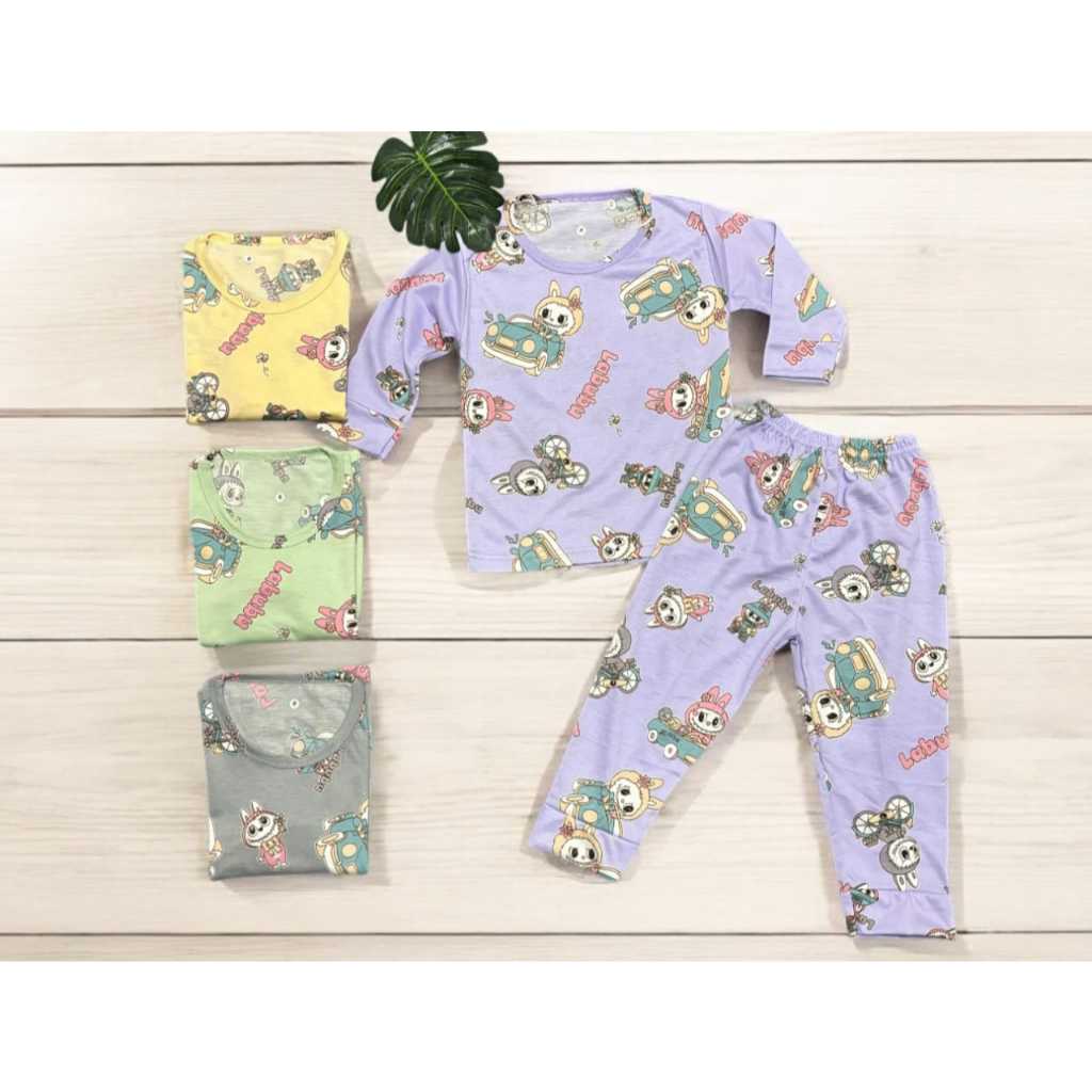 Jual baju tidur anak LABUBU THE MONSTER VIRAL FULL PRINT TERBARU | Shopee Indonesia