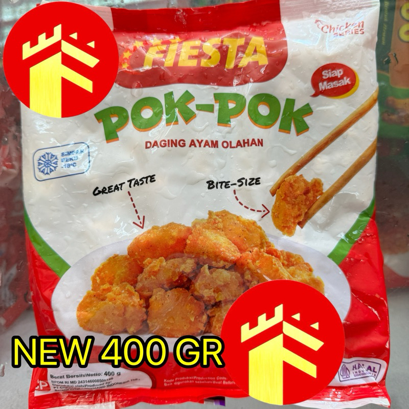 Jual FIESTA POK POK 500 GR DAGING GORENG POP CORN CHICKEN | Shopee ...