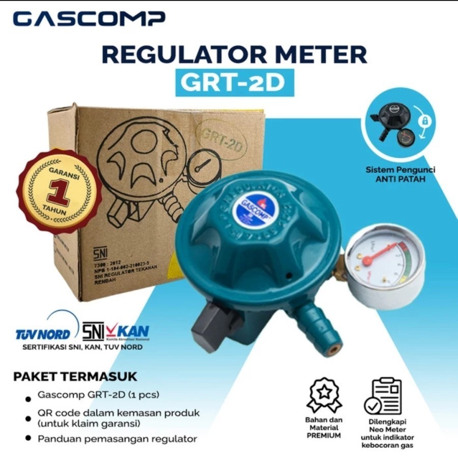 Jual GASCOMP Regulator Meter GRT2D | Shopee Indonesia