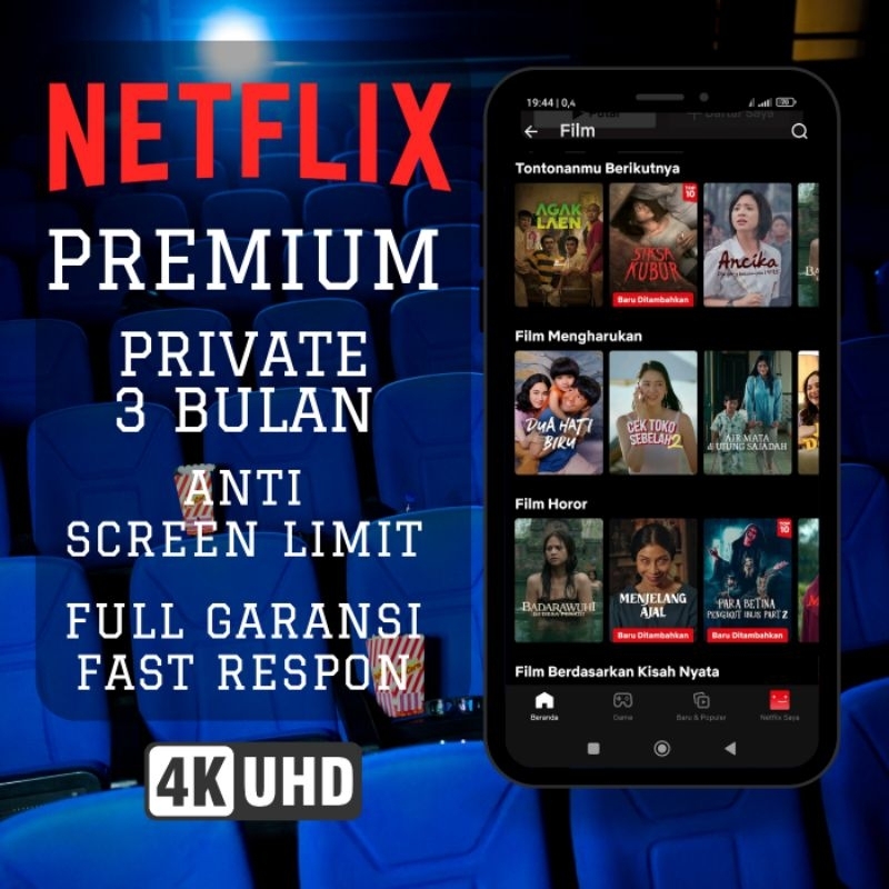 Jual NETFLIX PRIVATE FULL GARANSI AMANAH | Shopee Indonesia