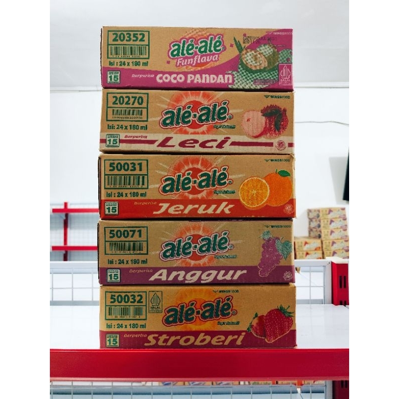 Jual ALE ALE ALL VARIANT 1 Dus | 24x180ml | Shopee Indonesia