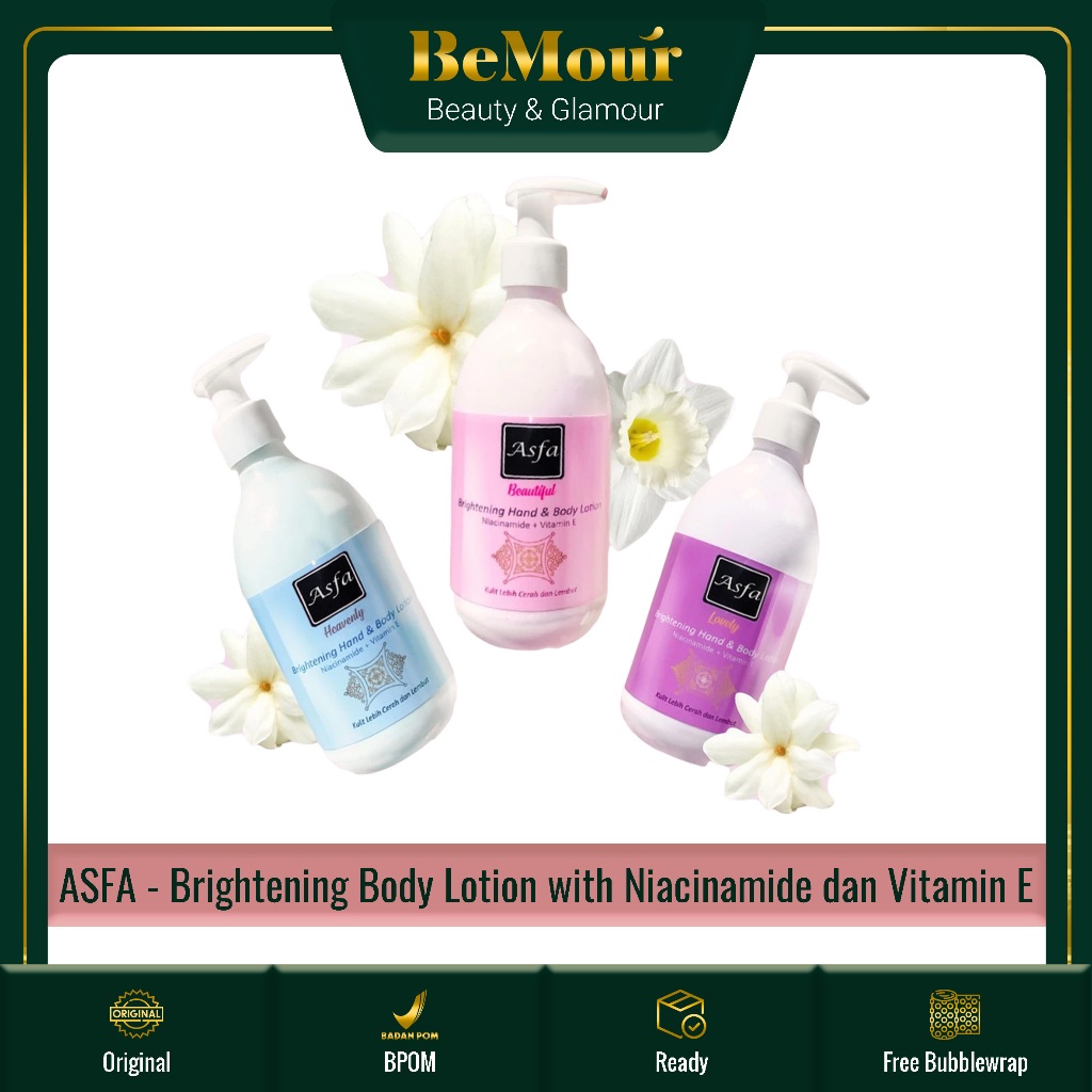 Jual ASFA - BRIGHTENING BODY LOTION WITH NIACINAMIDE DAN VITAMIN E ...