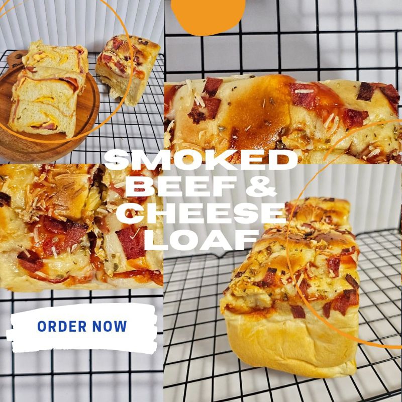 Jual Roti Smoked Beef dan keju/ Smoked Beef and Cheese Loaf Bread ...