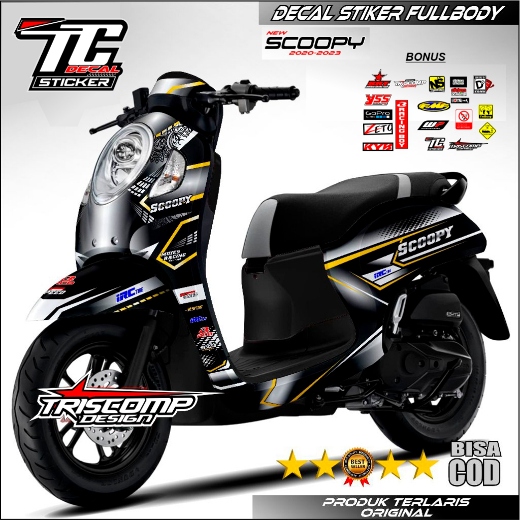 Jual Sticker Decal Full Body Motor Honda Scoopy Fi 2017 2018 2019 ...