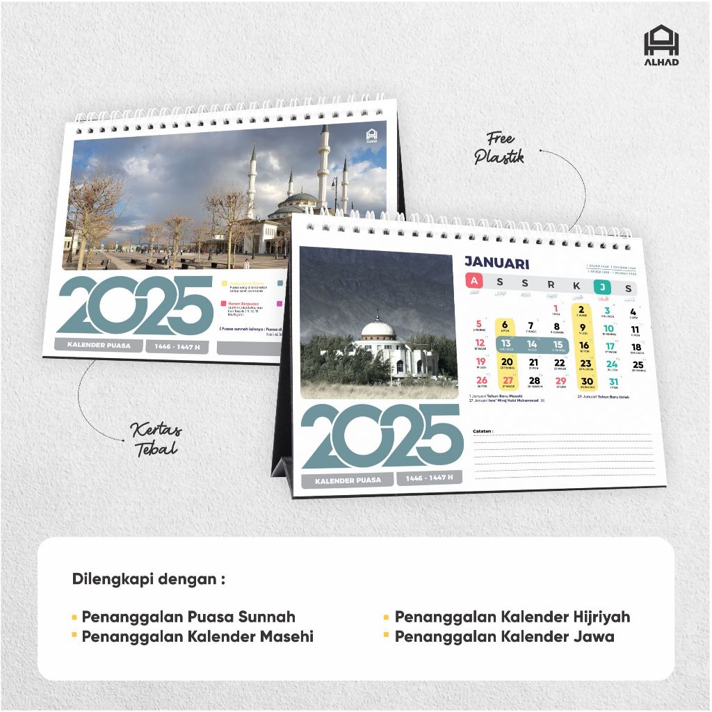 Jual Kalender Meja 2025 I Kalender Puasa I Bisa Custom I M02 | Shopee ...