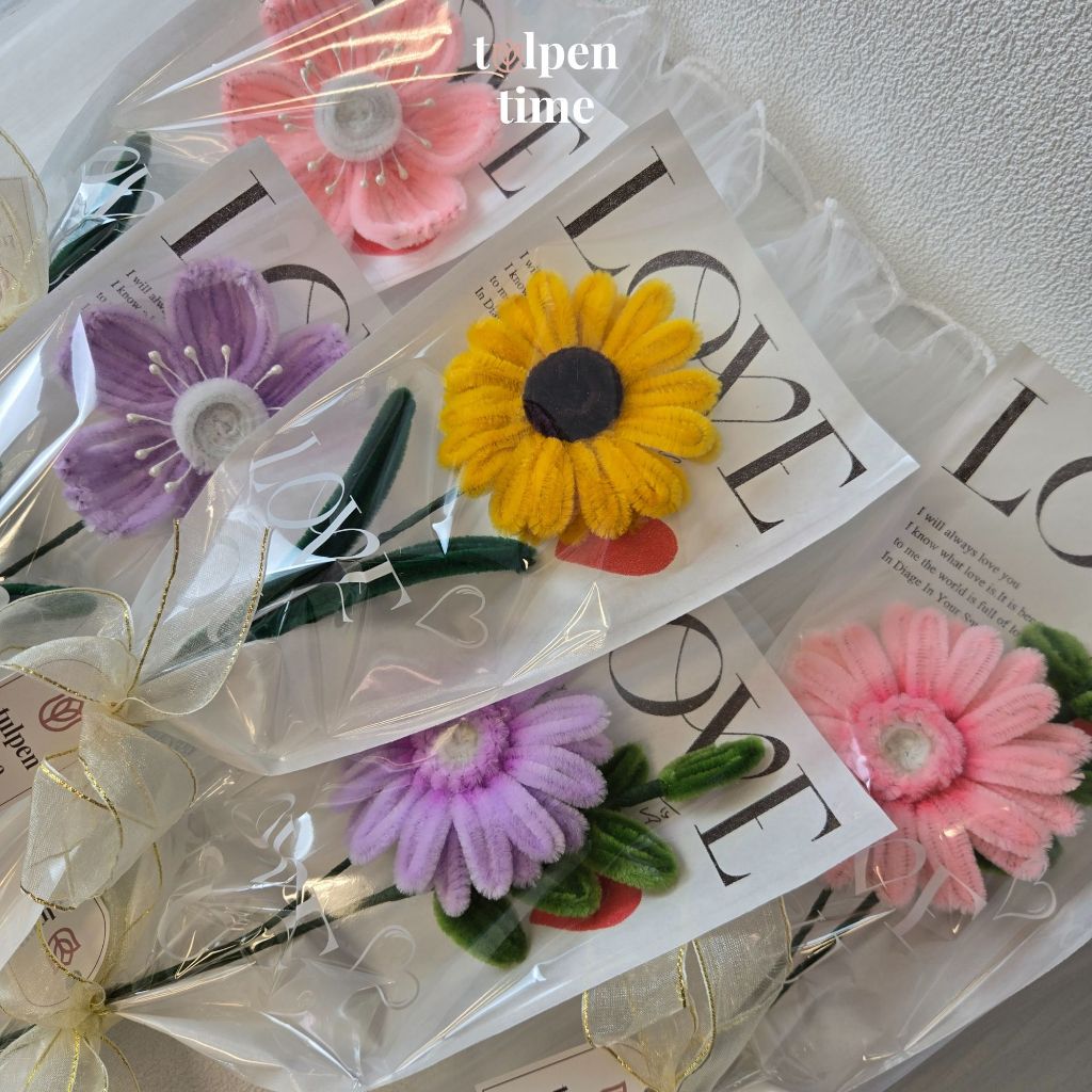 Jual Single Bunga LOVE | Bunga Satuan Kawat Bulu | Bunga matahari ...