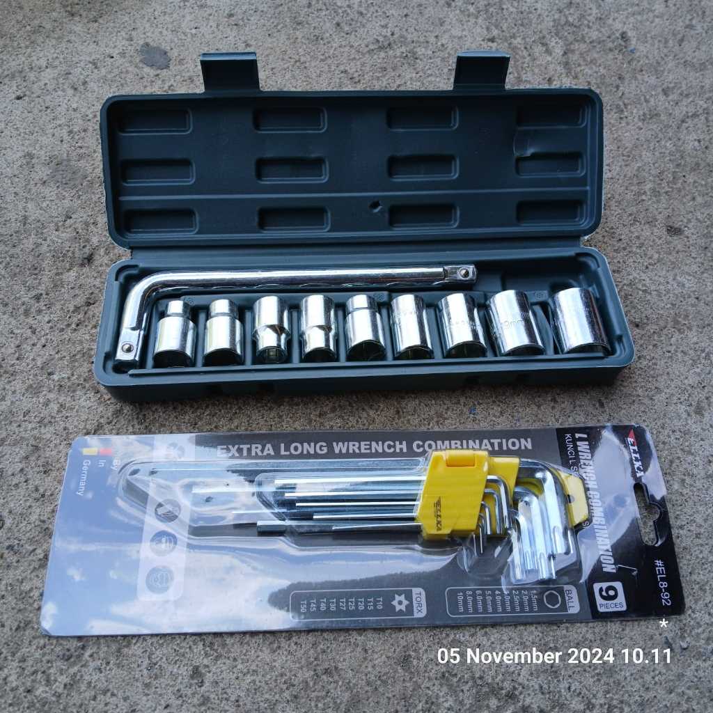 Jual PAKET MURAH Kunci Shock Sock Set 40 Pcs+Ring Pas Set 8-22Mm+Obeng ...