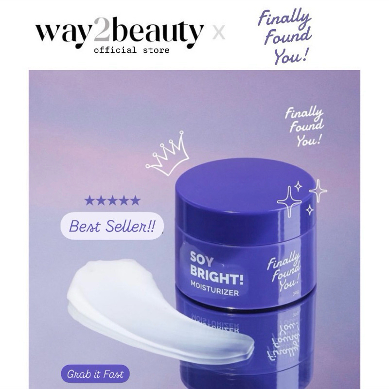 Jual Finally Found You! Soy Bright! MOISTURIZER | Moist Ffy | 2in1 ...