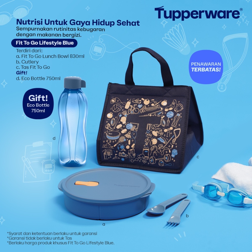 Jual Fit To Go / Paket Bekal Makan Tupperware Original Termurah ...