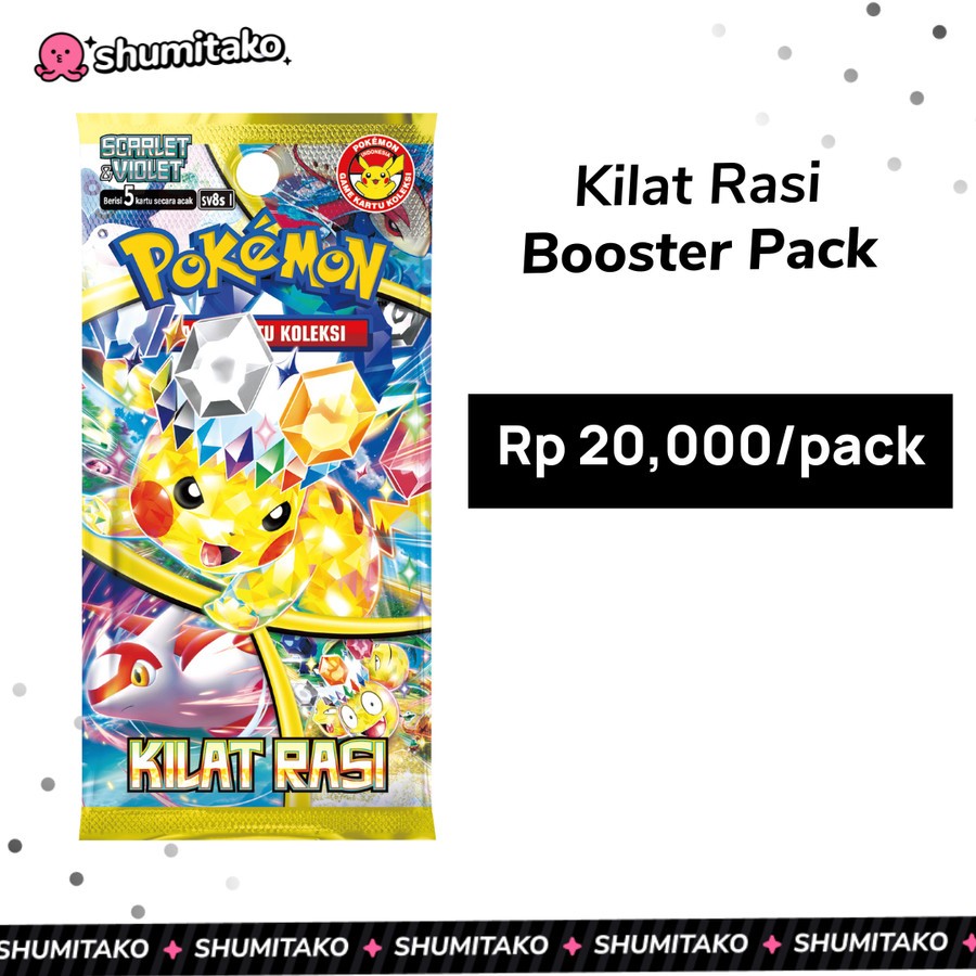 Jual Pokemon TCG Indonesia SV8s Kilat Rasi Booster Pack | Shopee Indonesia