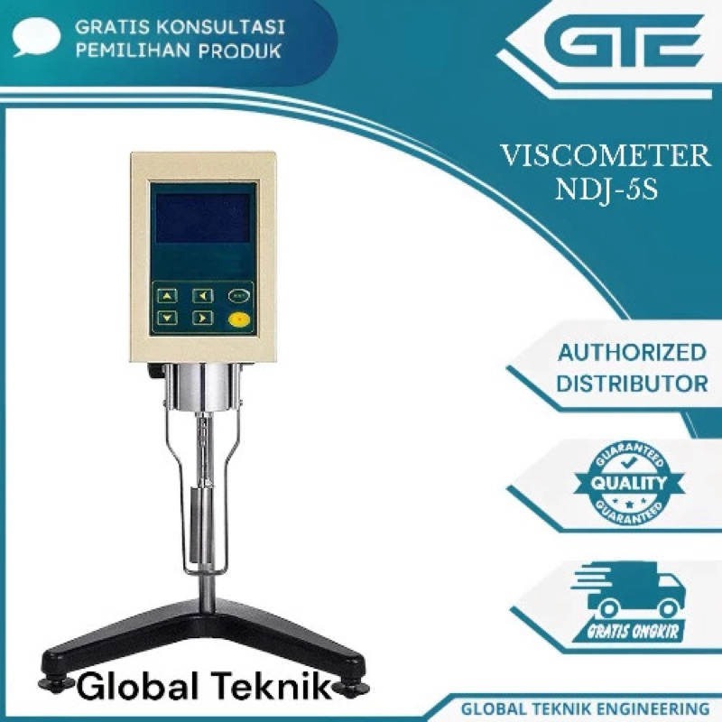 Jual Viscometer NDJ5S Tester Kekentalan Viskometer Viscosity NDJ5S NDJ ...