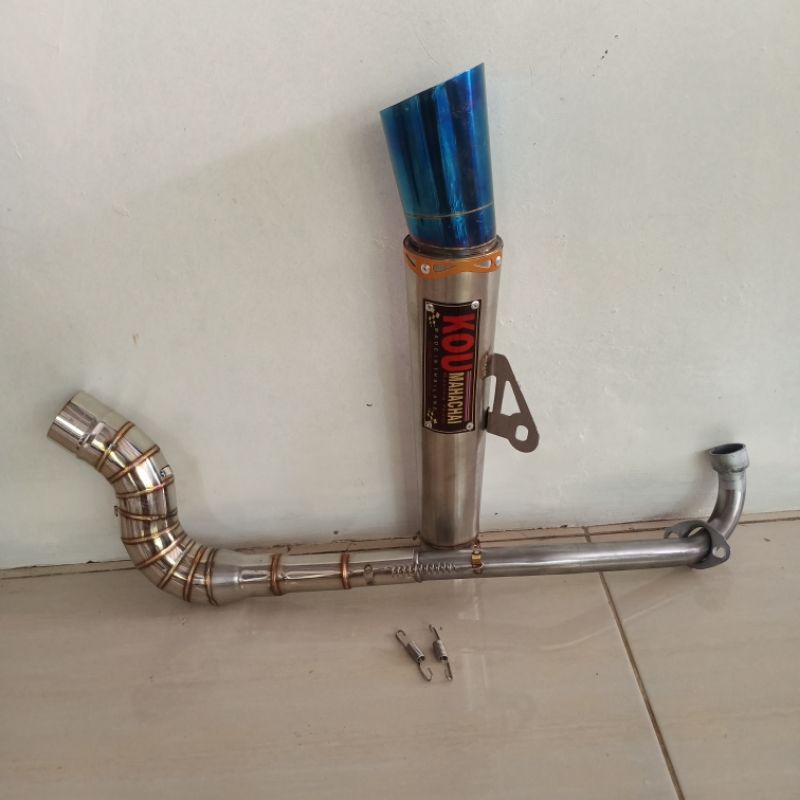 Jual open pipe canister 51mm kou mahachai exhaust Muffler tube type for ...