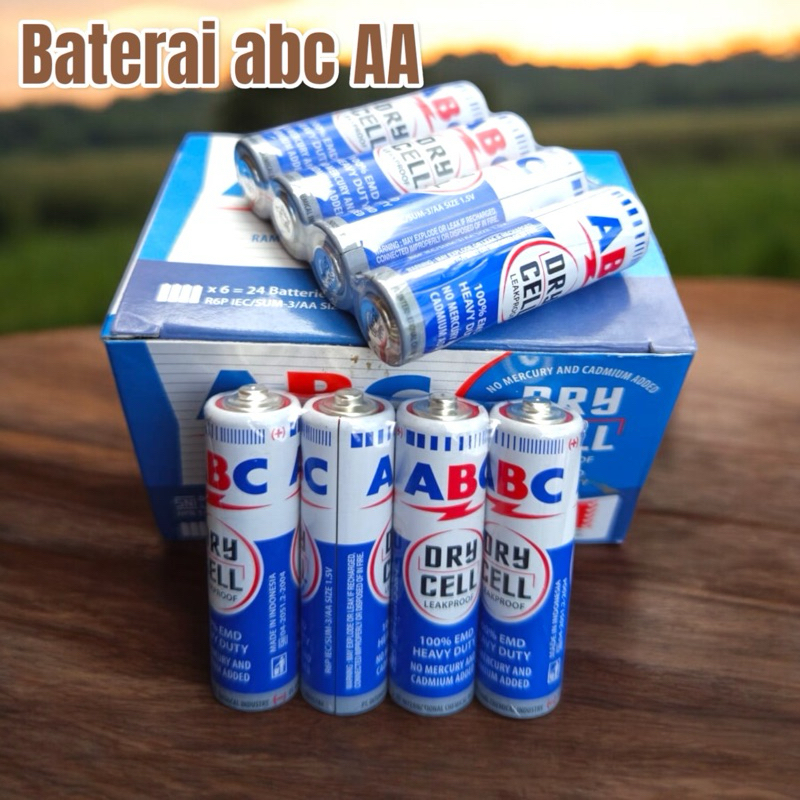 Jual (4pcs) Batu Baterai abc AA Murah - Batre jam remot mainan grosir ...