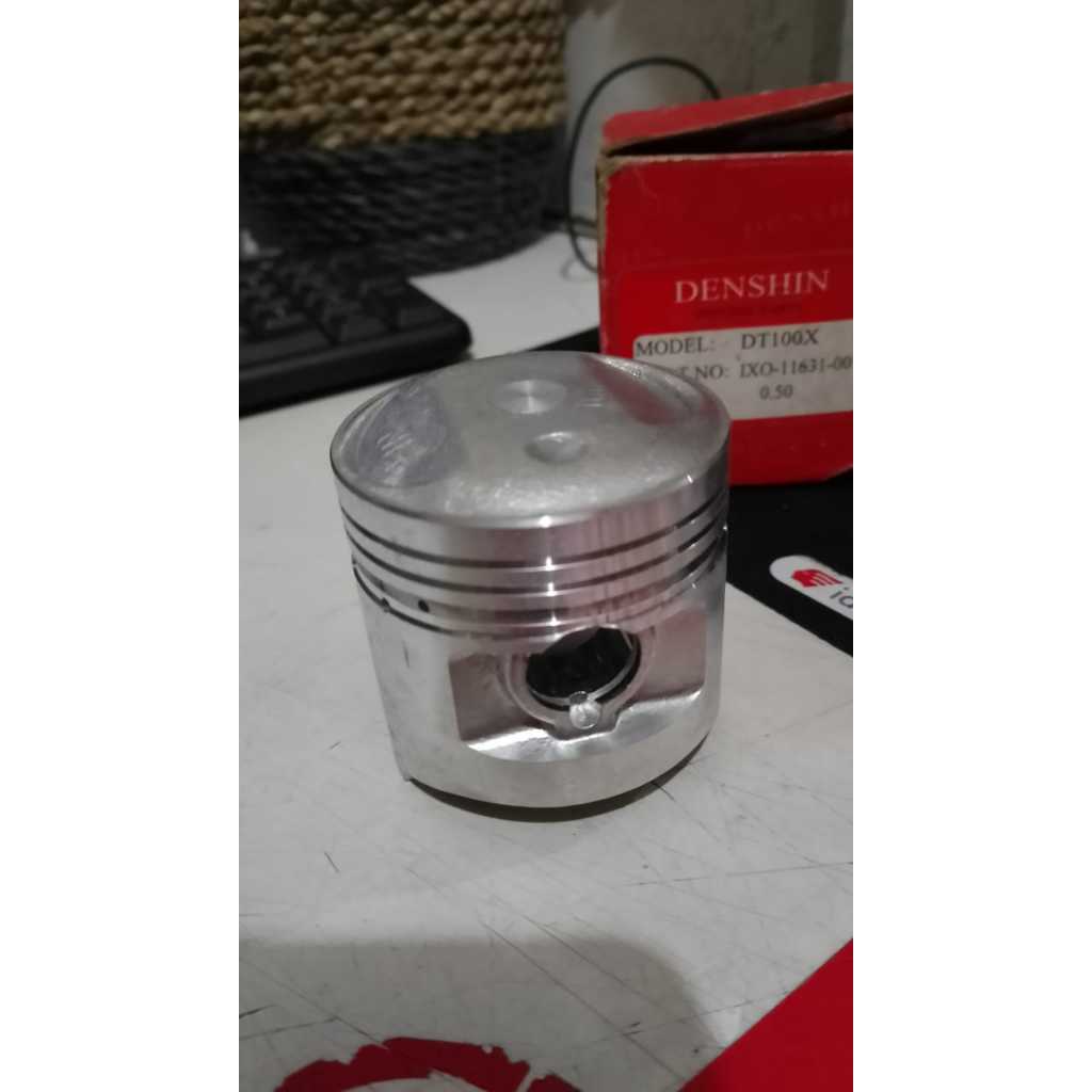 Jual PISTON SEHER ONLY YAMAHA DT100 DT 100 OVERSIZE 50 MEREK DENSHIN ...