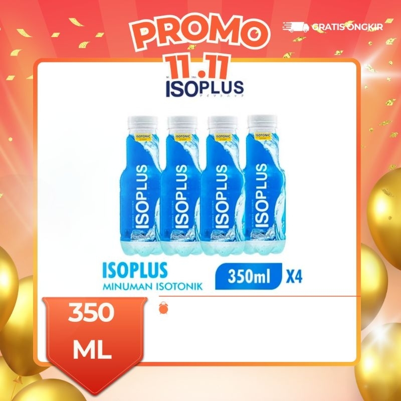 Jual ISOPLUS Minuman Isotonik Botol 350 ML 4 Pcs,1 Dus | Shopee Indonesia