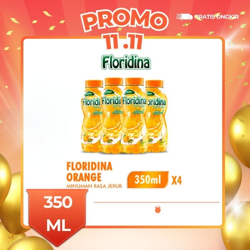 Jual FLORIDINA ORANGE Minuman Rasa Jeruk Botol 350 ML 4 pcs | Shopee ...