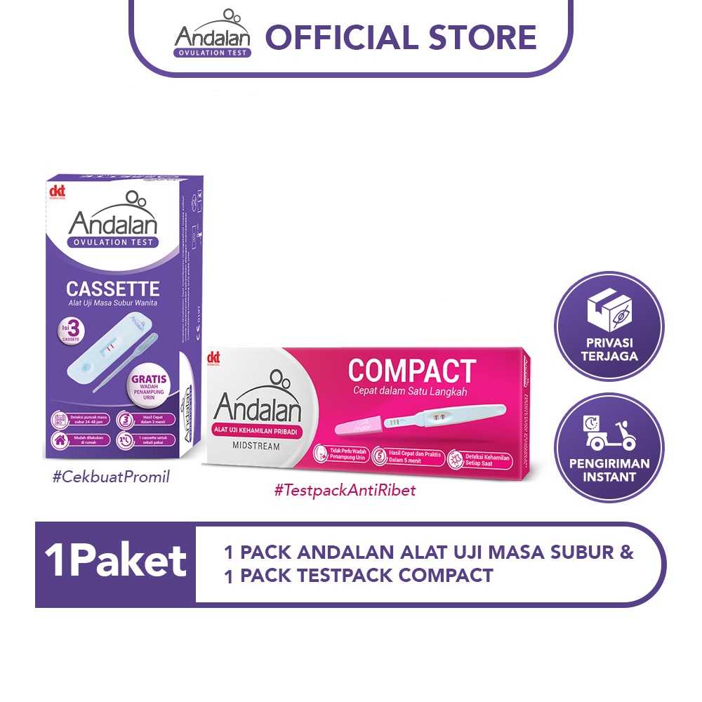 Jual Andalan Paket Promil (Andalan Compact Midstream Pregnancy Test ...