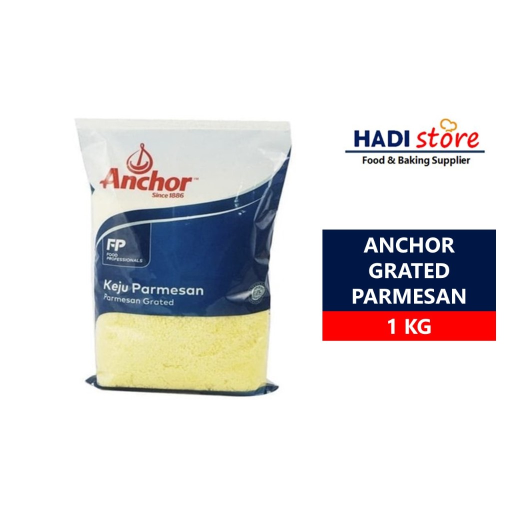 Jual ANCHOR KEJU BUBUK PARMESAN - GRATED PARMESAN CHEESE - 1 KG ...