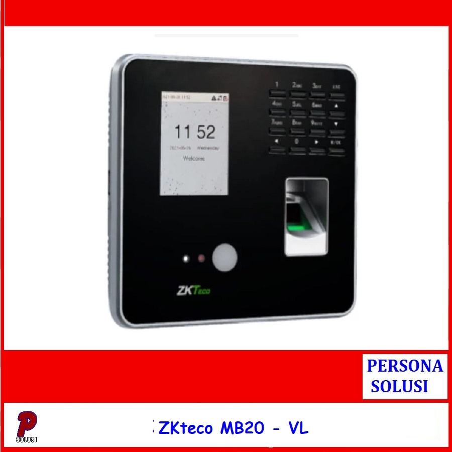 Jual Mesin Absensi Fingerprint Akses Kontrol ZKteco MB20-VL - Garansi resmi 1 Tahun | Shopee ...
