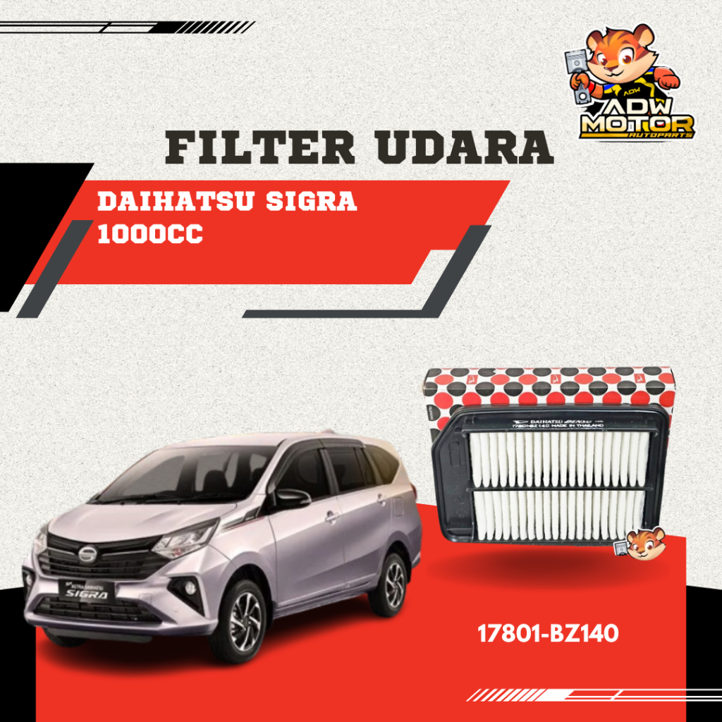 Jual Filter Udara Sigra Calya 1.0cc 17801-BZ140-001 Original | Shopee ...