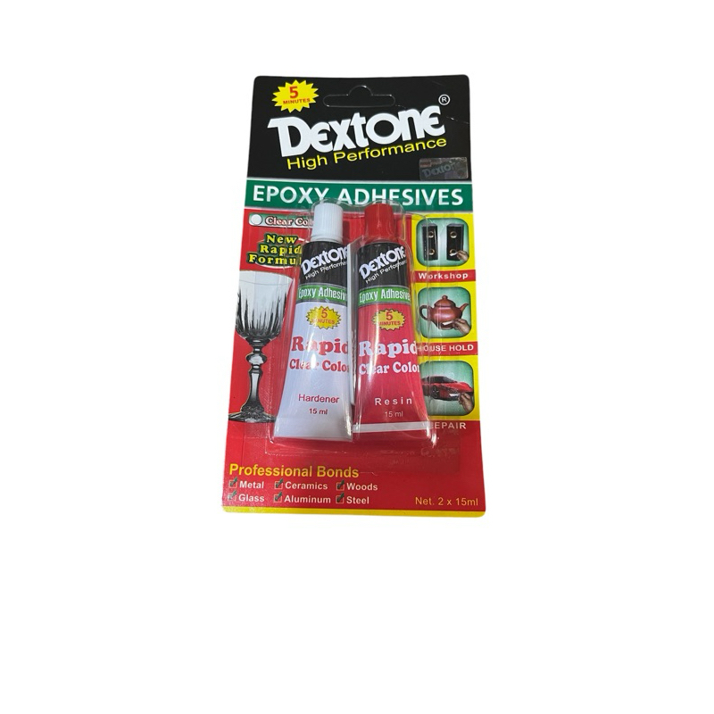 Jual Lem Epoxy Dextone Rapid 5 Menit Clear 30 ml Lem Serbaguna | Shopee ...