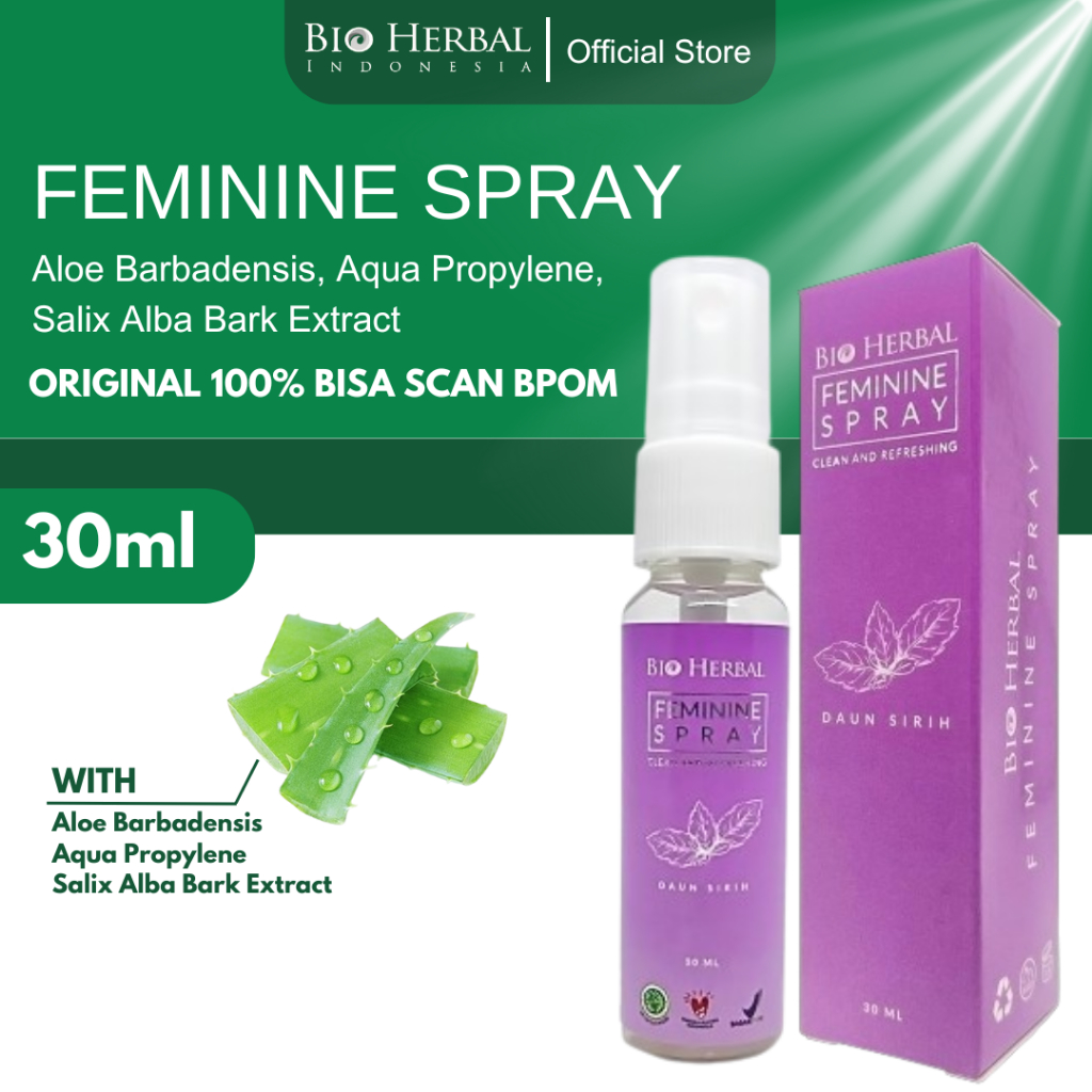 Jual BIO HERBAL FEMININE SPRAY Pengharum Miss V Original Perapat Miss V ...