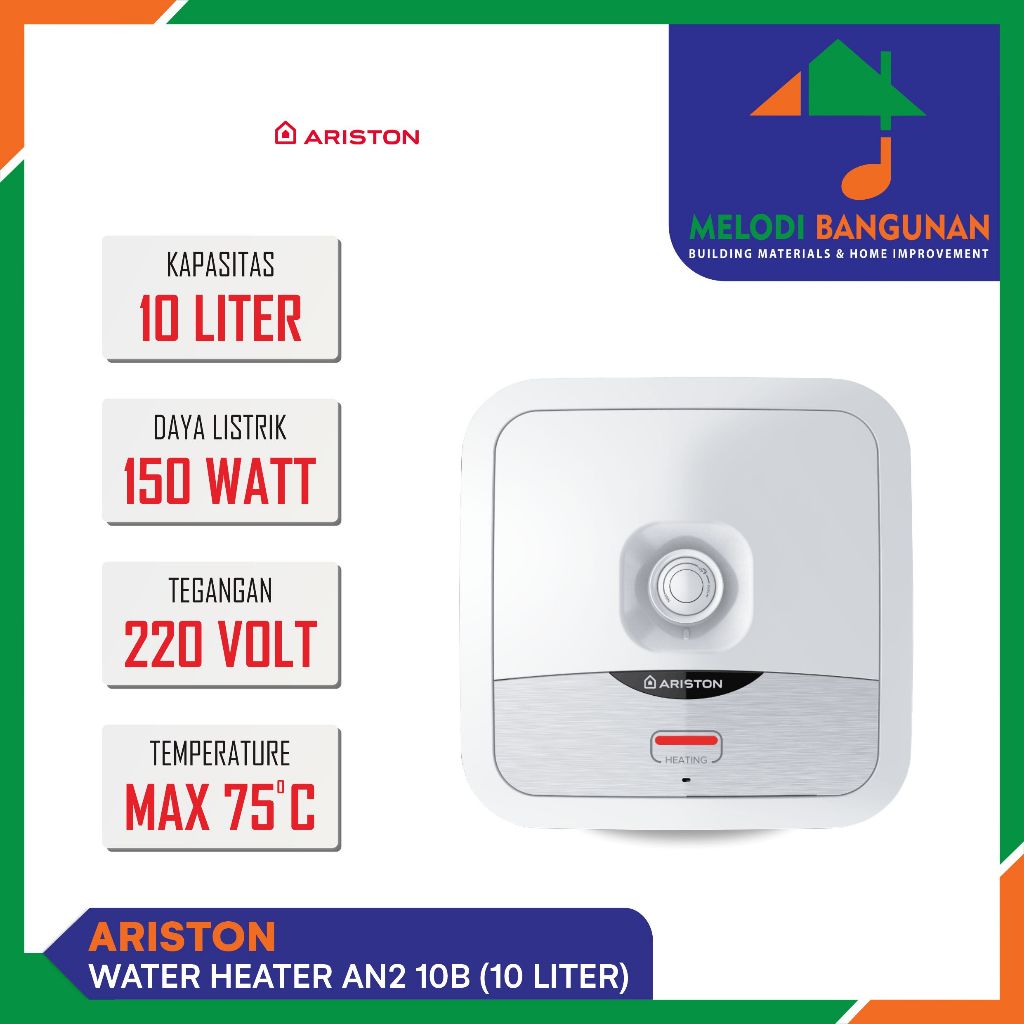 Jual Ariston - Water Heater + Pemanas Air Andris An2 10B 10 Liter 150 ...