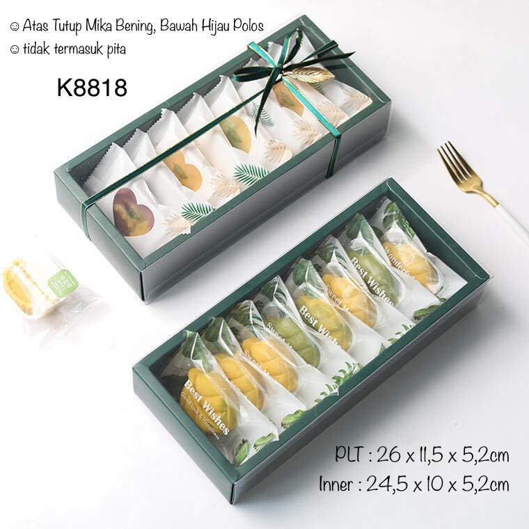 Jual 10 Pcs Kotak hampers kue nastar edisi leabaran box cookies dus ...