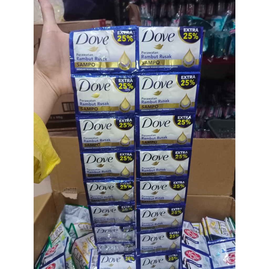 Jual DOVE SAMPO RENCENG ISI 24 SACHET | Shopee Indonesia