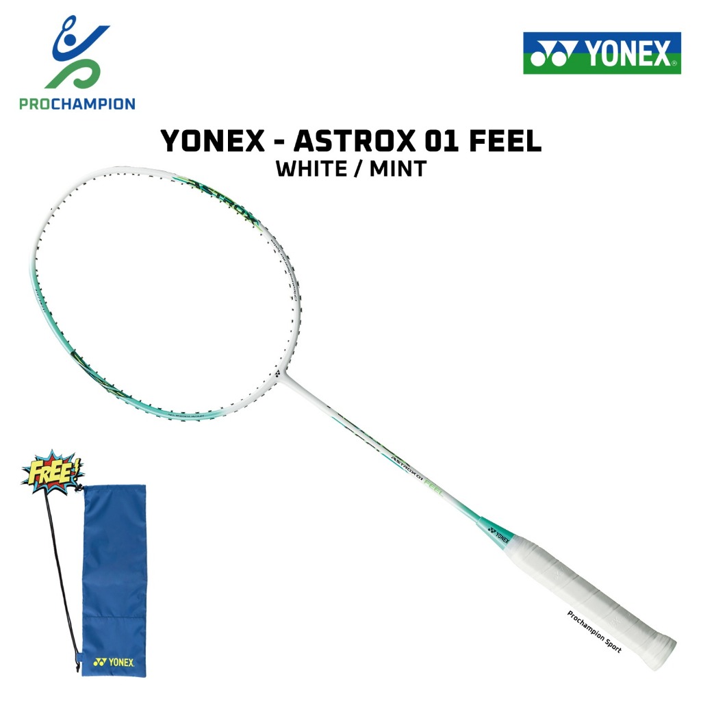 Jual New ! Raket Badminton Yonex Astrox 01 Feel White Mint | Shopee ...