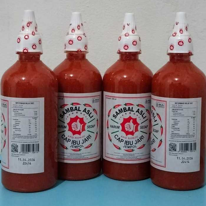 Jual Sambal / Original (535ml) / Cap Ibu Jari Jempol / Pedas Asli ...