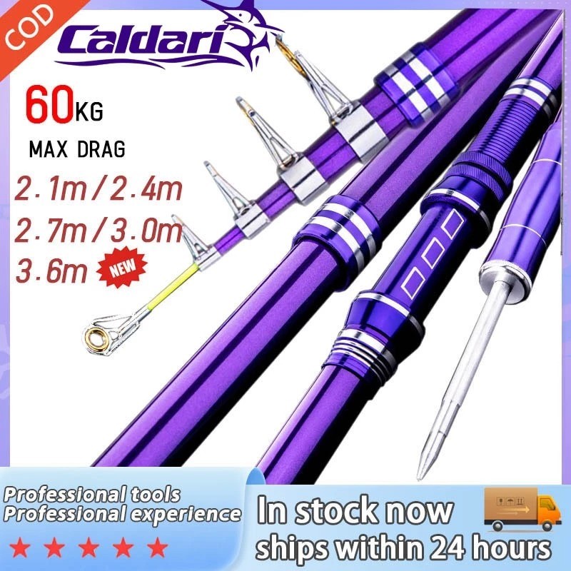 Jual Joran Pancing Carbon Fiber Sea Fishing Rod 2.1M-3.6M/7 Tongkat ...