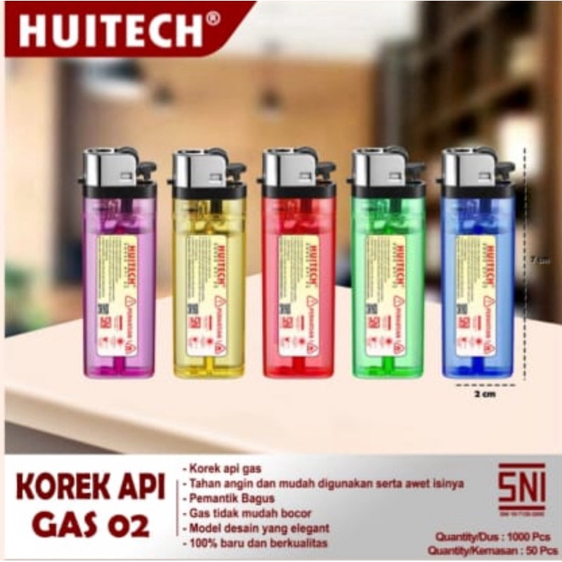 Jual KOREK API RODA 1 PACK ISI 50 PCS KOREK RODA HUITECH 02 MANCIS RODA ...