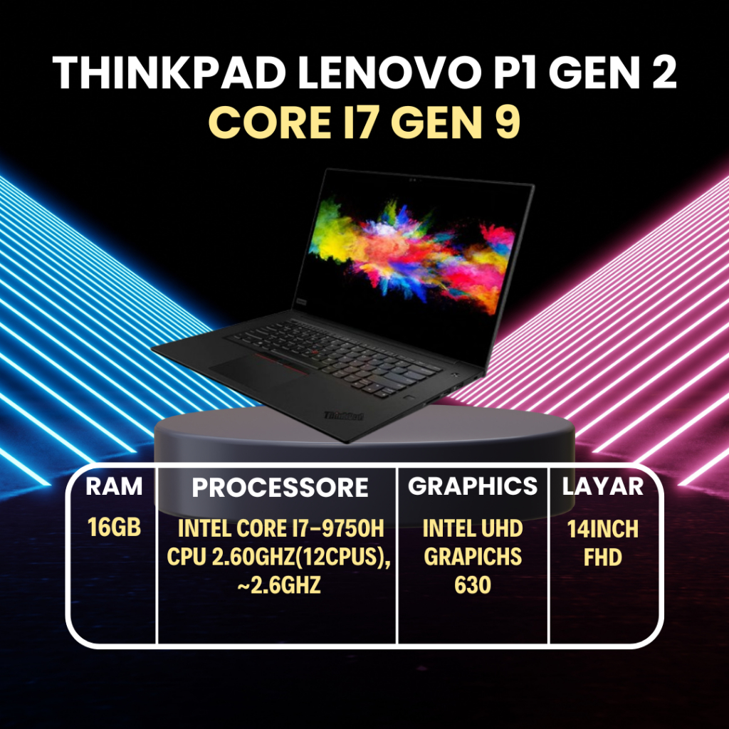 Jual THINKPAD LENOVO P1 GEN 2 CORE I7 GEN 9 | Shopee Indonesia