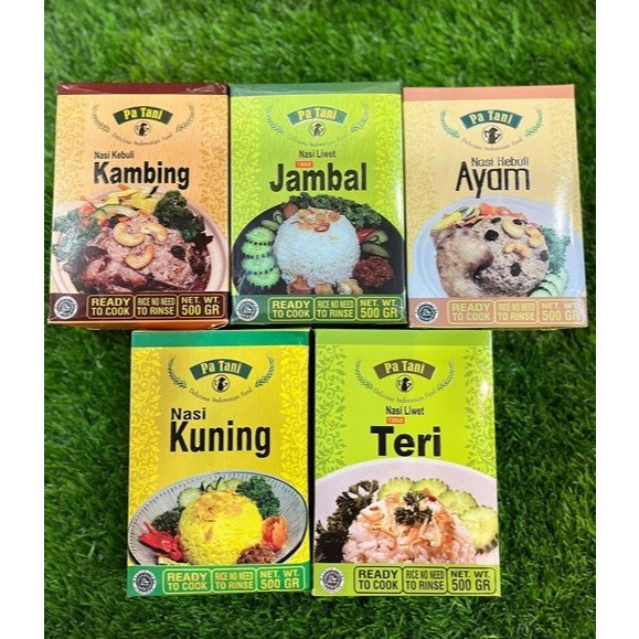 Jual Ransum Instant Pa Tani nasi liwet nasi kebuli nasi kuning instant ...