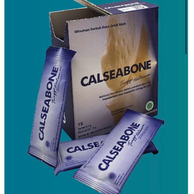 Jual CALSEABONE / KALSIUM TULANG / PENINGGI BADAN /ISI 15 SACHET / 100% ...