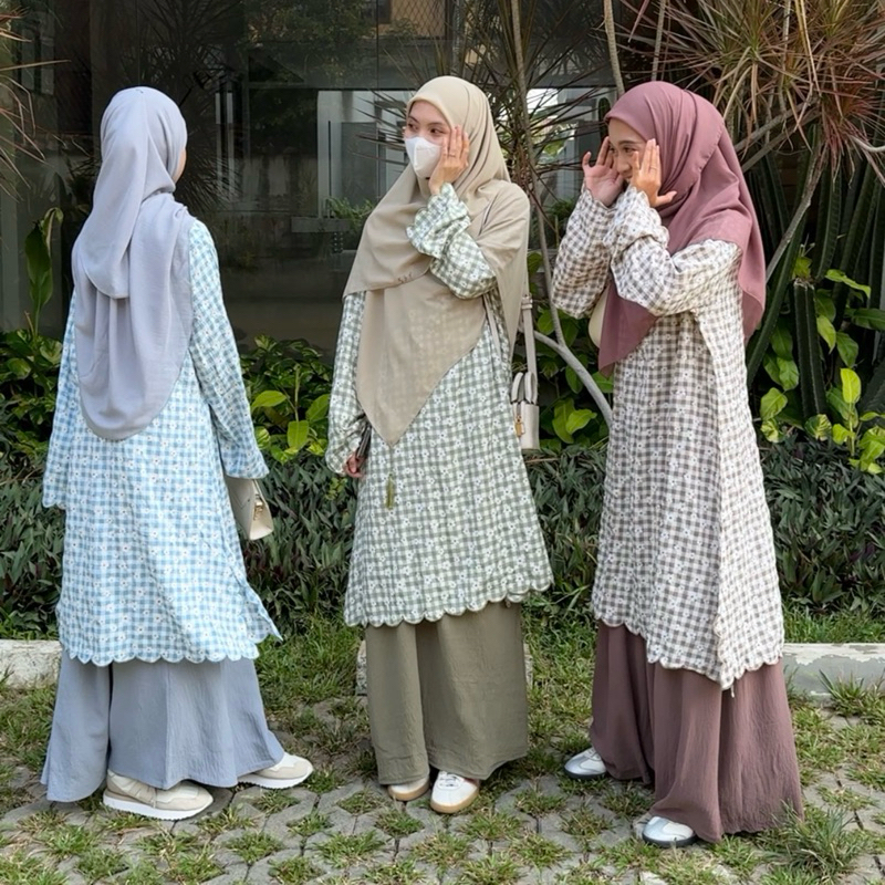 Jual One Set Tunik Noerlaela | Tunik Melayu | Premium Printing ...