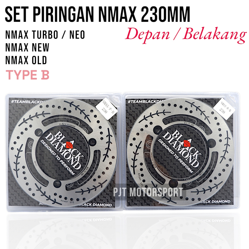 Jual Disc Brake Piringan Cakram Depan Belakang NMAX 230mm BLACK DIAMOND ...