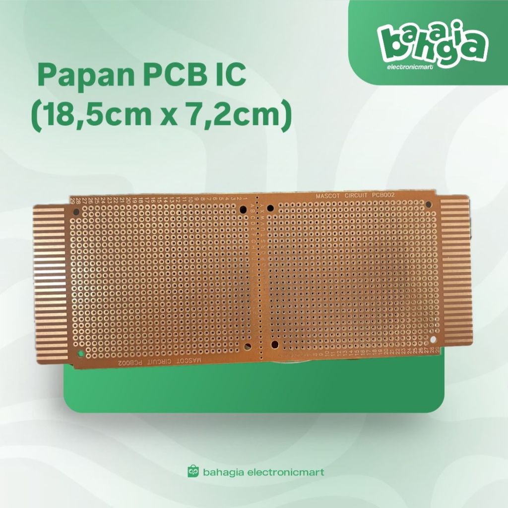 Jual pcb titik ic 18x7 pcb lubang ic pcb bolong ic 18,5x7,2 cm | Shopee ...