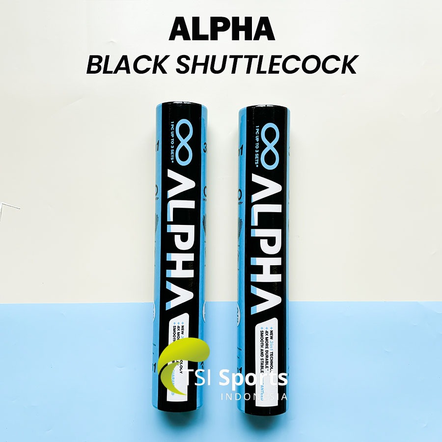 Jual Shuttlecock / Kok Bulutangkis Badminton ALPHA PRO BLACK 3in1 ...