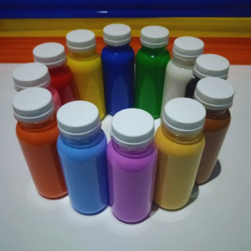 Jual PAKET LENGKAP CAT LUKIS 100ML 12 WARNA | Shopee Indonesia