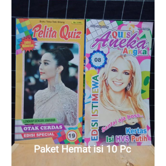 Jual KI3 Isi 1 Pc Buku TTS Teka Teki Silang Angka Kuis Buku TTS Anak ...