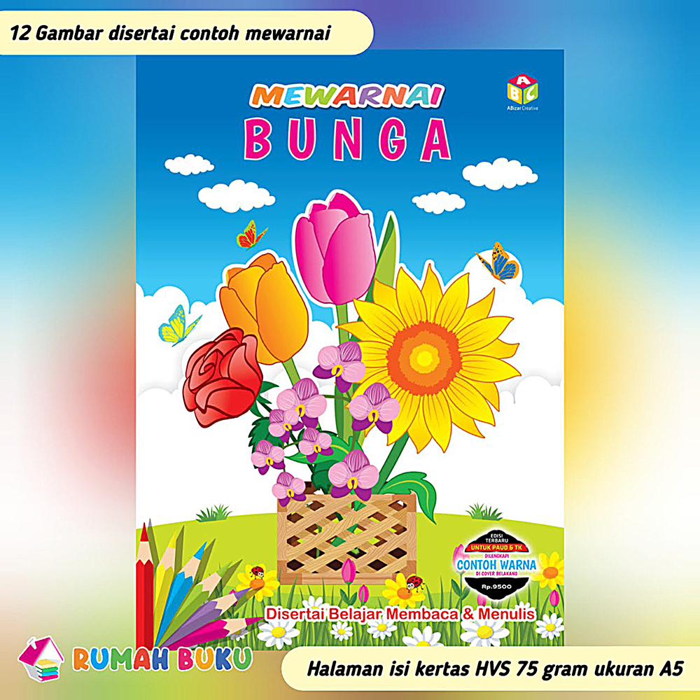 Jual BUKU MEWARNAI BUNGA | Shopee Indonesia